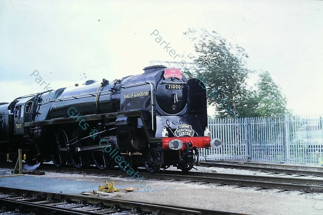 RAILWAY SLIDE TRAIN Slide 35mm Locomotive No 71000 Duke of Gloucester ...