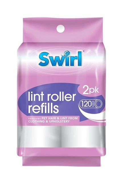 LINT ROLLER REFILL 2 Pack – 120 Sheets Replacement Roll 🐾 £6.95 - PicClick UK