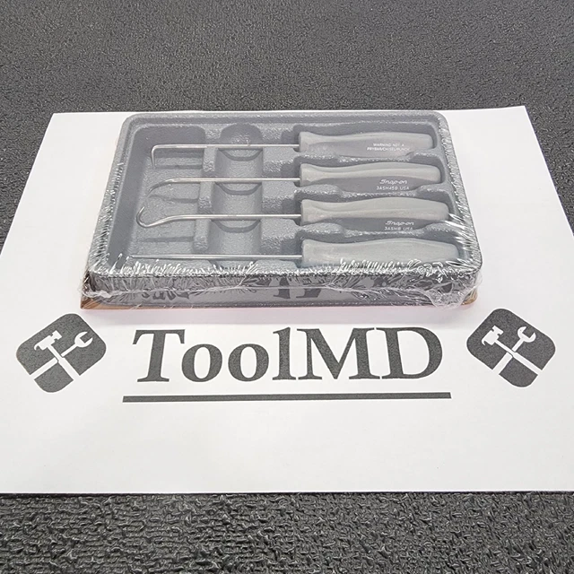 SNAP-ON TOOLS NEW 4pc DARK TITANIUM Mini Hard Handle Awl Hook Pick Set ASA204BDT $157.15 ...