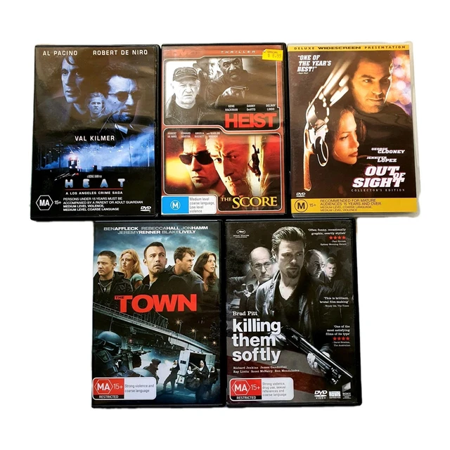 HEAT DVD CRIME Cops & Robbers 6 x Movie Bundle, Action Thriller, Region ...