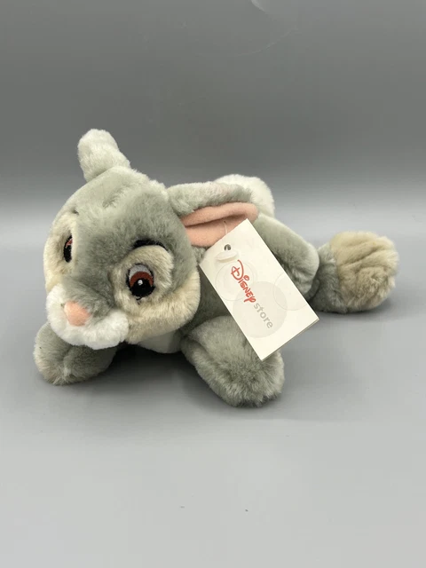 DISNEY STORE BAMBI Thumper 7” Bean Bag Soft Toy Plush New Retired Rare ...