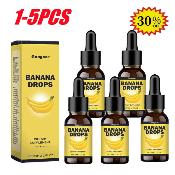 BANANA DROPS SUPPLEMENTEXTRACT Liquid.2oz/60ml Banana Drops All Natural ...