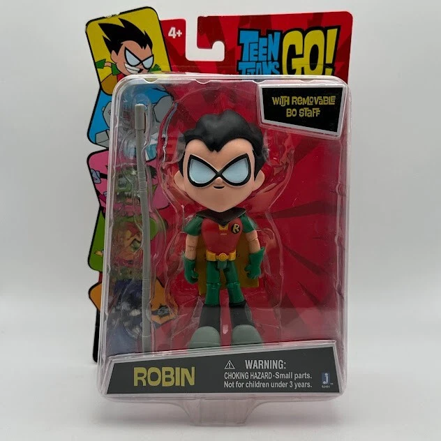 TEEN TITANS GO! Robin Con Extraíble Bo Staff Acción Figura Dc Comics ...