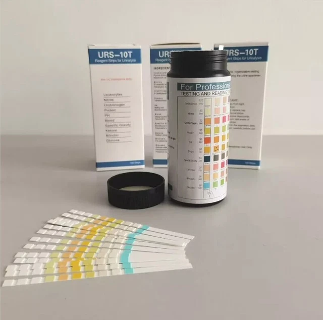 URS-10T URINALYSIS REAGENT Strips 10 Parameters Urine Test Strip ZZX ...