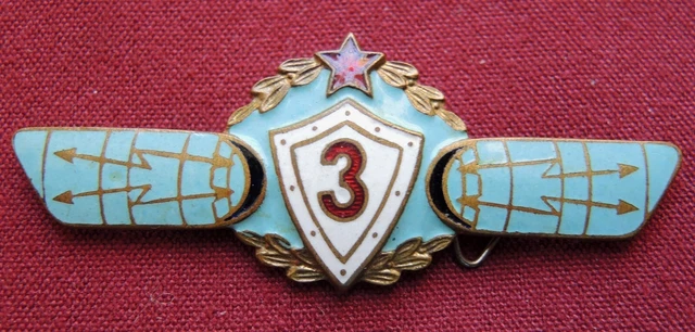 USSR ORIGINAL 1960 SIGN/3rd Class Badge Military Signals Proficiency ...