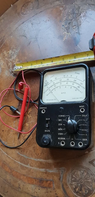 VINTAGE G.P.O. Multi-Range Meter No 12c/1 E1 65/1 + 2 Leads - GPO ...