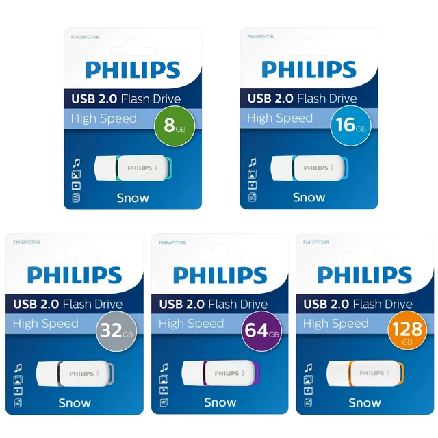 PHILIPS FLASH DRIVE USB 2.0 Pen Memory Stick High Speed 8GB 16GB 32GB ...