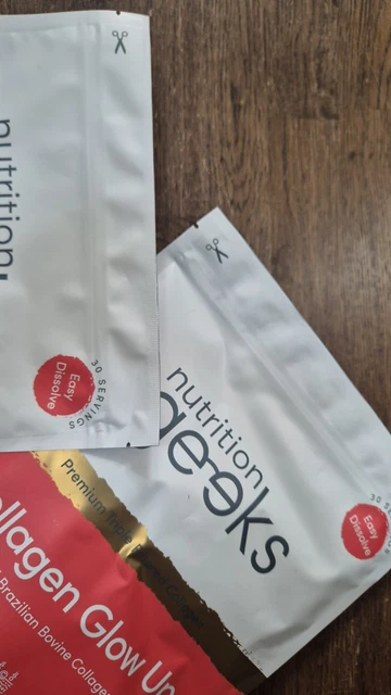 NUTRITION GEEKS COLLAGEN Glow Up Powder X2 420g Bags SEALED/UNOPENED £ ...