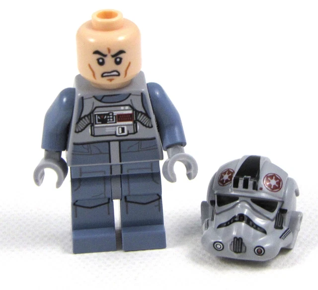 LEGO NEW AT-AT Driver Light Flesh Head Star Wars Minifigure Minifig ...