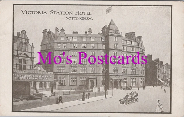 NOTTINGHAMSHIRE POSTCARD - Nottingham, Victoria Station Hotel RS38878 £ ...