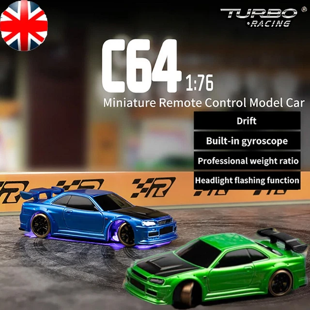 TURBO RACING C64 1/76 Full Scale Mini Remote Control Drift RC Car With ...