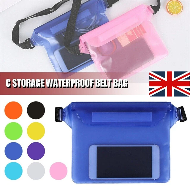 BEACH SWIMMING UNDERWATER Waterproof Waist Bag Pouch Dry Case Pack ...