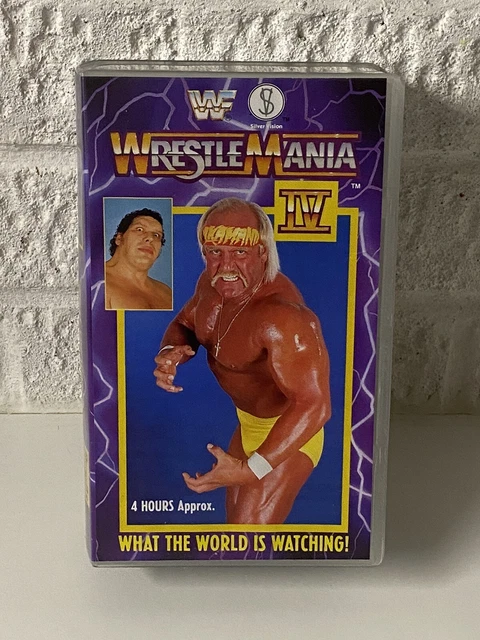 WWF WRESTLEMANIA IV 4 VHS Video Hogan Andre WWE WCW Westling Double ...