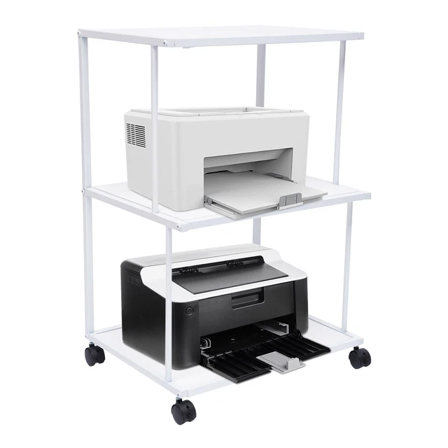 MODERN OFFICE MOVABLE Laptop Printer Small Cart Rolling Laptop Stand ...