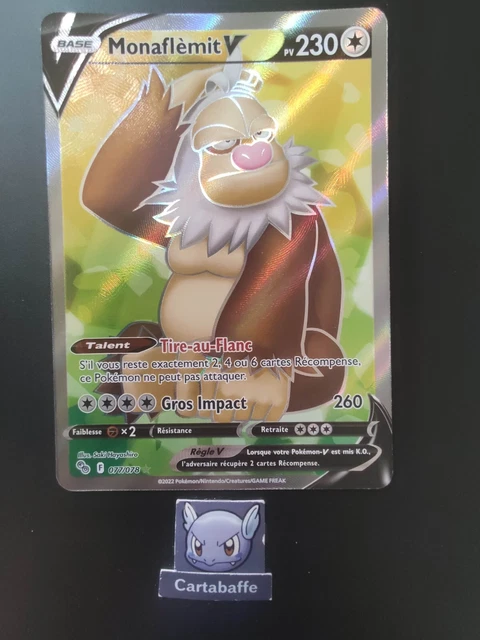 CARTE POKÉMON MONAFLÈMIT V 077/078 Full Art EB10.5 10.5 Pokémon GO NEUF ...
