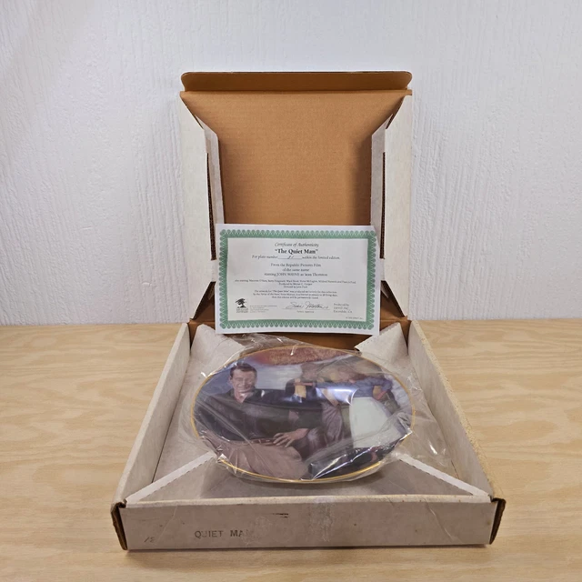 &THE QUIET MAN& John Wayne Collector’s Plate by ERNST Inc. – Limited ...