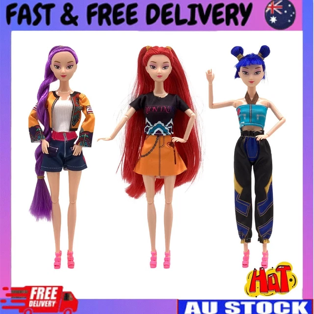 COSPLAY KPOP DEMON Hunters Dolls Moveable Joint Collectible Figure Toy ...