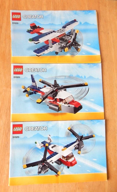 LEGO CREATOR INSTRUCTION booklets/manuals, all three for Set 31020 £2. ...