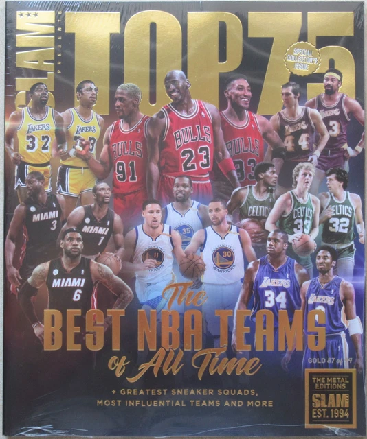2022 SLAM NBA Top 75 - GOLD METAL #87/94 - LARRY BIRD - MICHAEL JORDAN ...