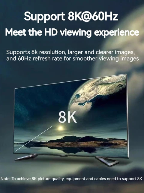 8K HD SLIMLINE Micro Compatible-HDMI Camera Ultrabook Monitor Cable $16 ...