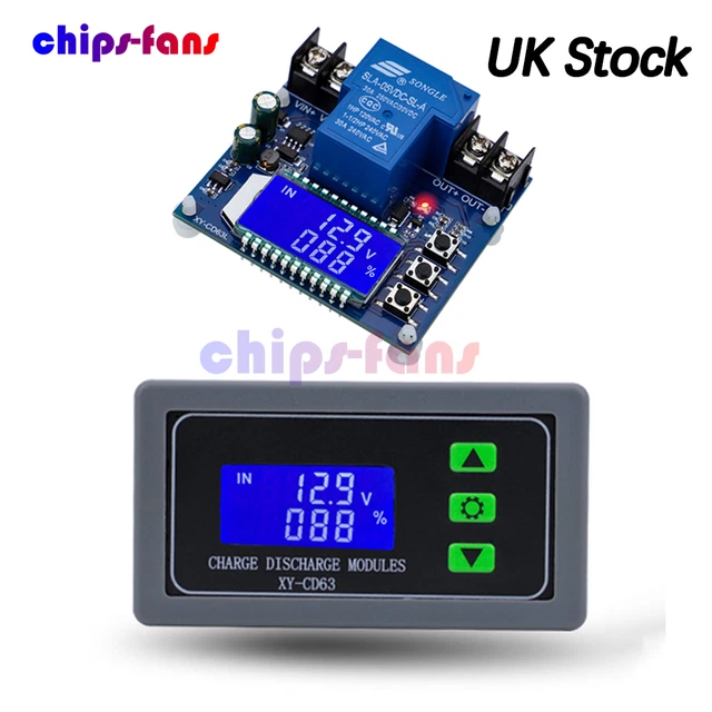 CD63L 30A BATTERY Charging Control Module Automatic Power-off Voltage ...