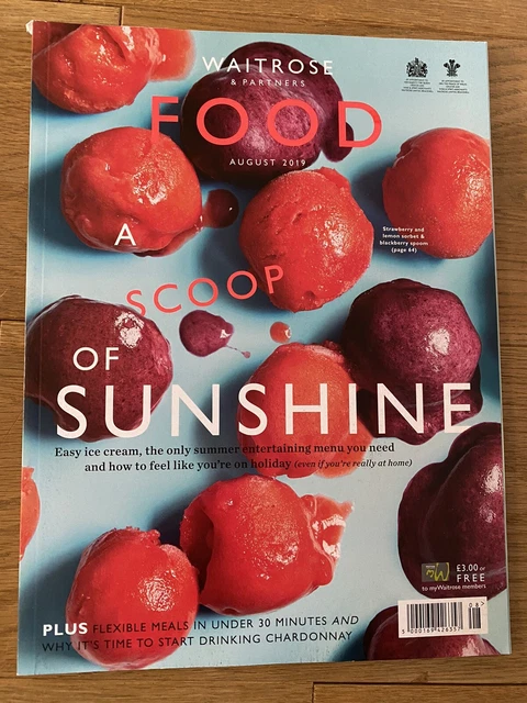 4 X 2019 Waitrose Food Magazine September August Juni Mai Rezepte EUR 3 ...