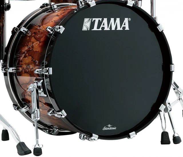 TAMA STARCLASSIC WALNUT Birch Bass Drum WBSB22RZ-MBR 22"x14" Molten ...