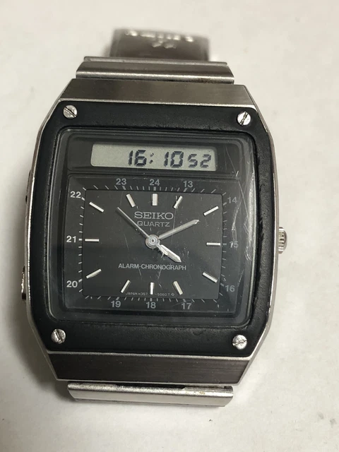 VERY RARE VINTAGE James Bond Seiko H357-5040 LCD Digital Watch - 1980's ...