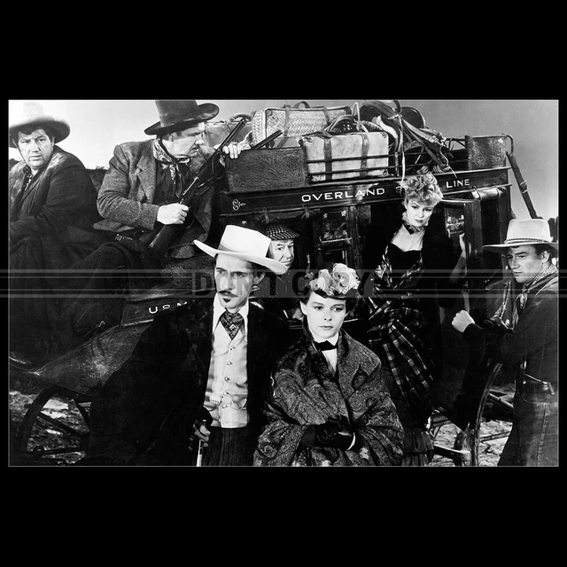 PHOTO F.008123 JOHN WAYNE JOHN CARRADINE LOUISE PLATT (STAGECOACH) 1939 ...