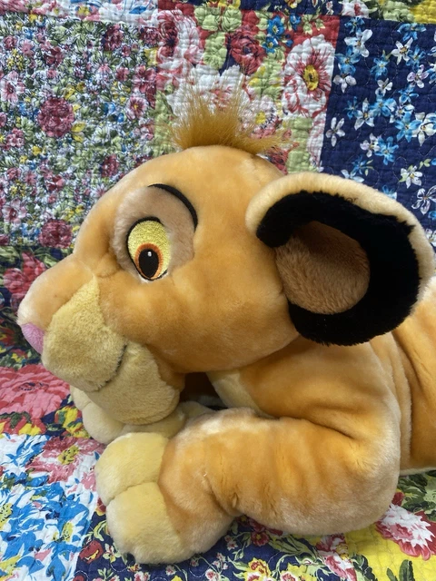 VINTAGE DISNEY STORE Simba Lion Cub Soft Toy 21” Plush The Lion King ...