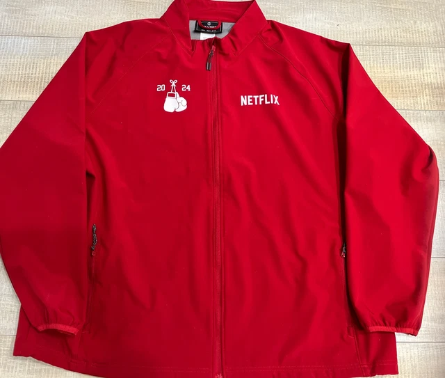 EXCLUSIVE JAKE PAUL vs Mike Tyson Official Netflix Jacket Mens 3XL XXXL ...