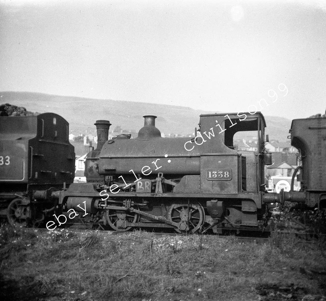 BRITISH RAILWAY NEGATIVE - GWR ex Cardiff Railway No. 1338 0-4-0ST ...