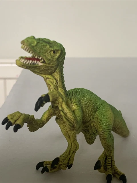 SCHLEICH DINOSAUR GREEN Velociraptor Raptor Action Figure Toy 3 £5.00 ...