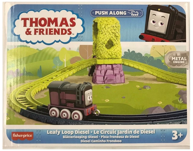 THOMAS &FRIENDS LEAFY Loop Diesel Track Master Push Along Loop Playset ...