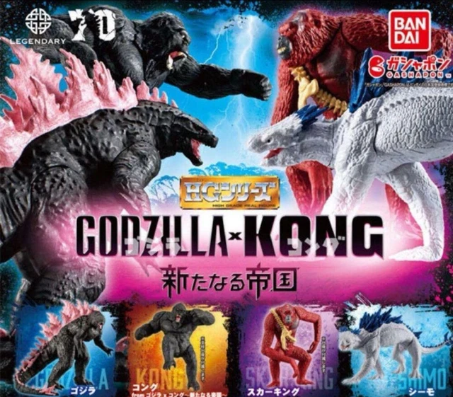 GASHAPON HG GODZILLA x Kong: The New Empire Set of 4 Capsule Toy New ...