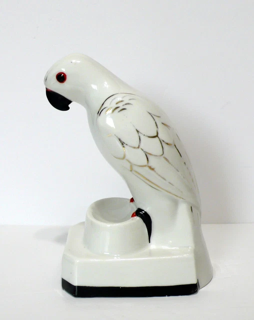 ART DECO ROBJ Paris France Parrot Porcelain Lamp Perfume Diffuser $175. ...