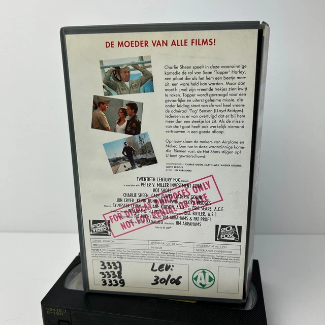 HOT SHOTS VHS *Display Purposes only NL Cover EUR 7,50 - PicClick DE
