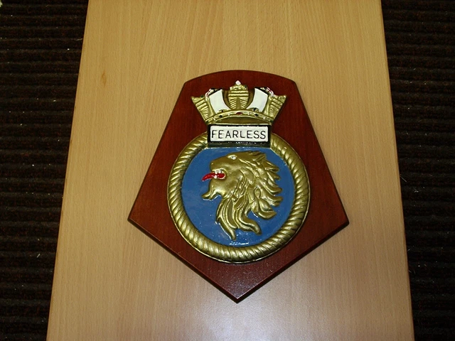 Hms Fearless Ships Crest FOR SALE! - PicClick UK