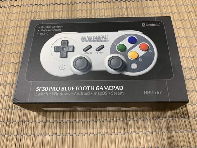 8BITDO SF30 PRO Gamepad BLUETOOTH Mando Controller SNES STYLE Super ...