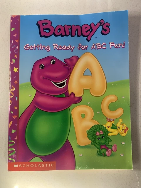 BARNEY'S GETTING READY For ABC Fun! Coloring and Activity Book Vintage ...
