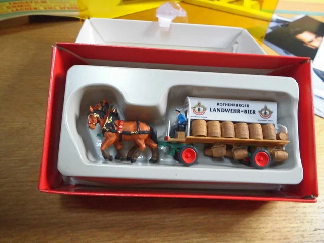 PREISER 30462 FERTIGMODELL 1:87 * Brauereiwagen - Rothenburger landwehr ...