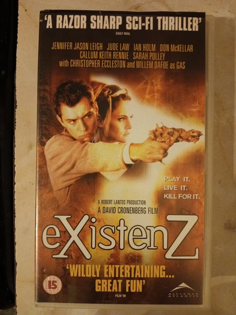 EXISTENZ VHS 1999 Jennifer J Leigh Jude Law David Cronenberg Recently ...