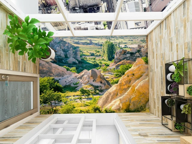 3D MOUNTAIN STONES 75NA Floor WallPaper Murals Wall Print 5D AJ ...