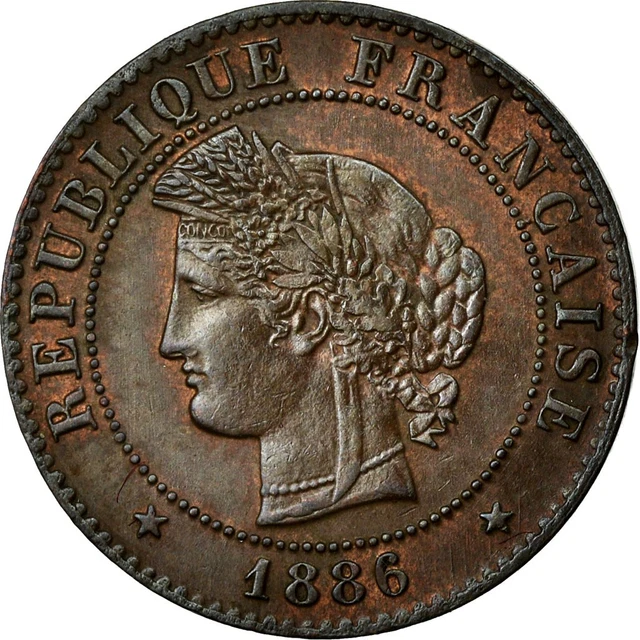 MONNAIE, FRANCE, CÉRÈS, Centime, 1886, Paris, SUP, Bronze, Gadoury:88 ...