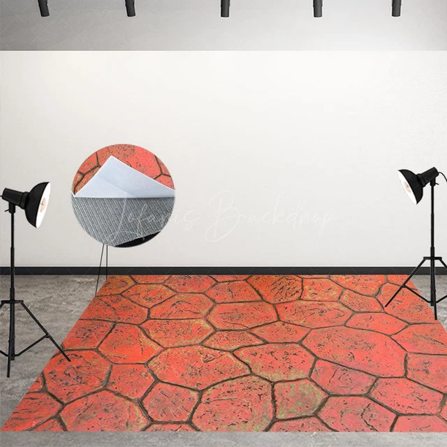 VINTAGE RED STYLE Paint Cracked Photo Floor Backdrop $37.85 - PicClick AU