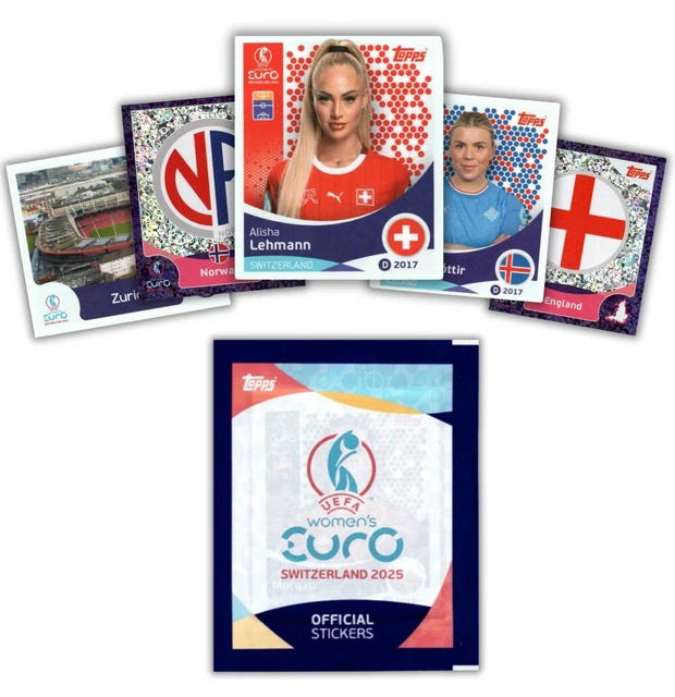 TOPPS UEFA WOMEN’S Euro EM Switzerland 2025 Sticker | Sticker aussuchen ...