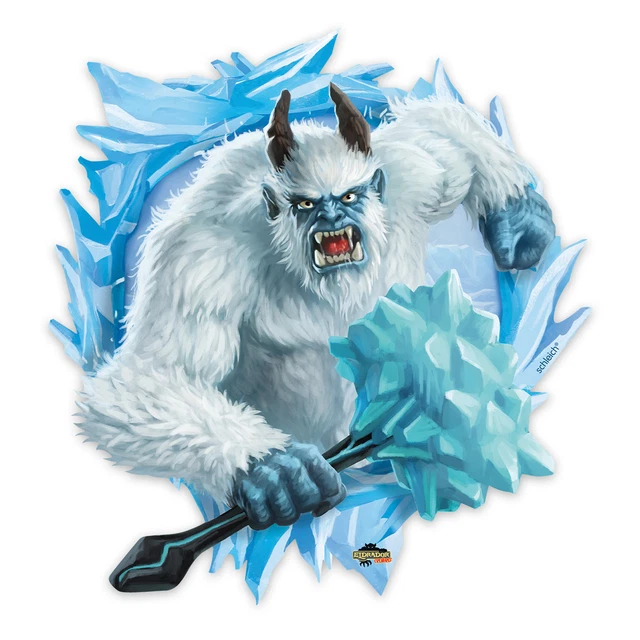 SCHLEICH © ELDRADOR Creatures ""Ice Monster"" Wall Tattoo Figure W010 ...