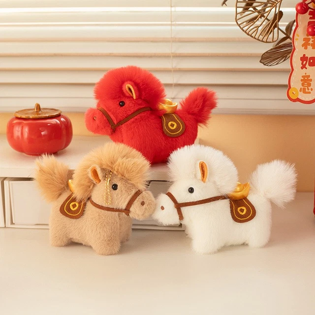 ZODIAC HORSE PLUSH Keychain With Pp Cotton Filling For Gift And ...