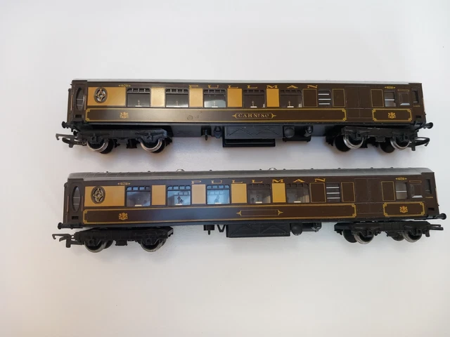 PAIR OF BROWN Pullman Coaches.oo Gauge £16.12 - PicClick UK