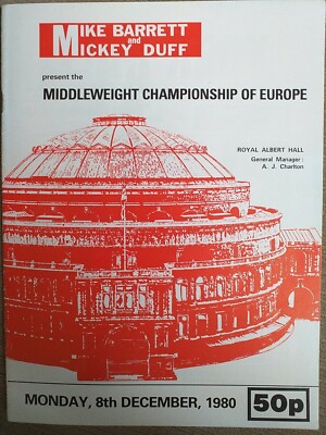 GENUINE PROGRAMME CHARLIE MAGRI TONY SIBSON KAYLOR HONEYGAN 1980 RAH ...